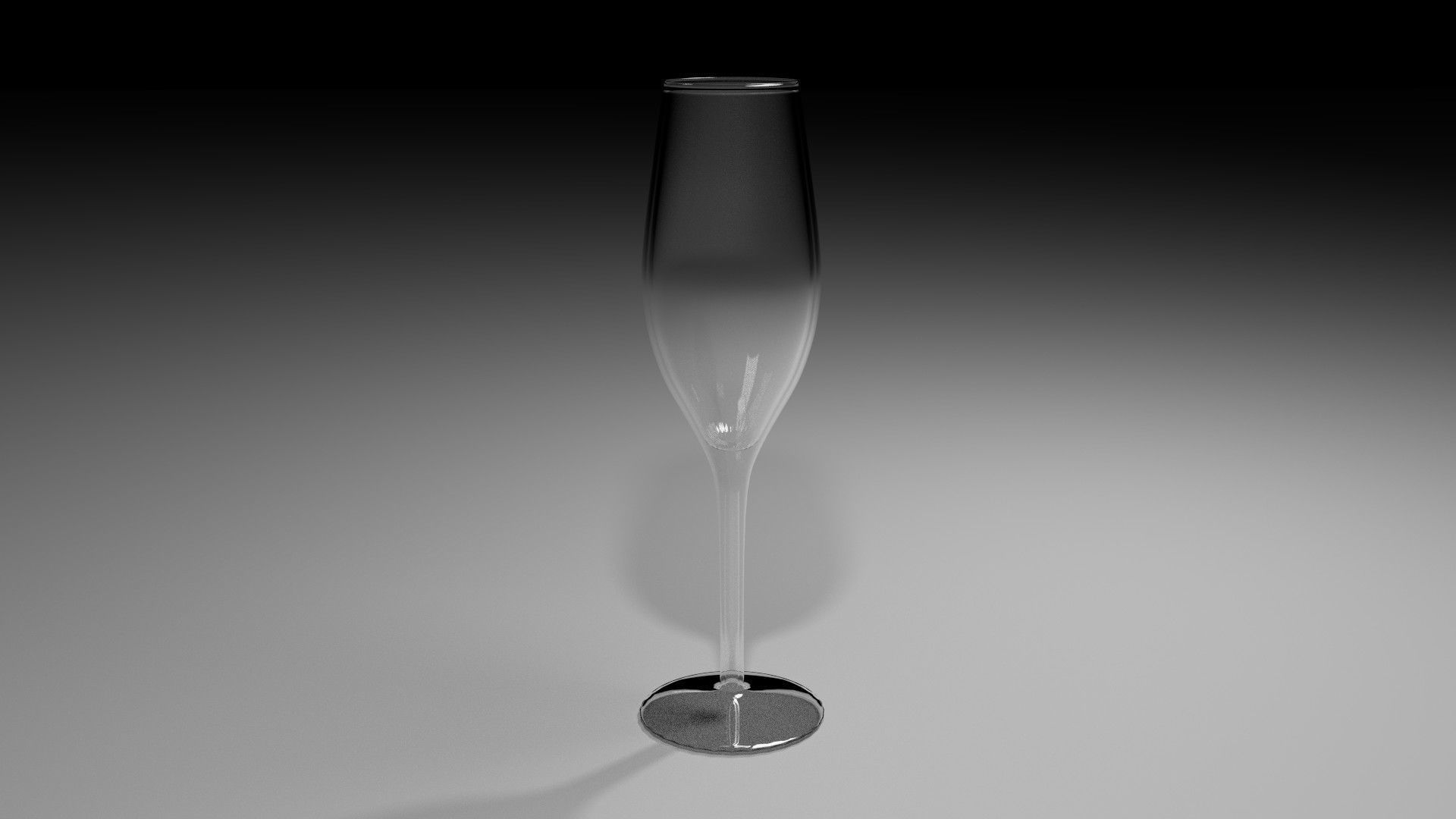 Drinking Glass - Flute 3D model | CGTrader