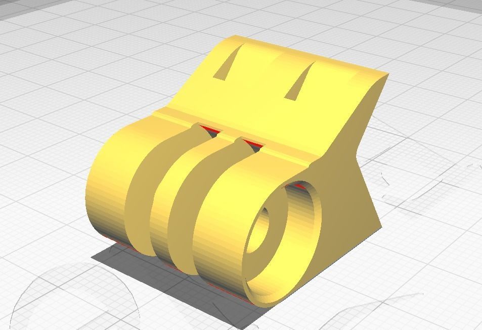 GoPro Chin mount for FOX Proframe MTB Helmet 3D model 3D printable ...