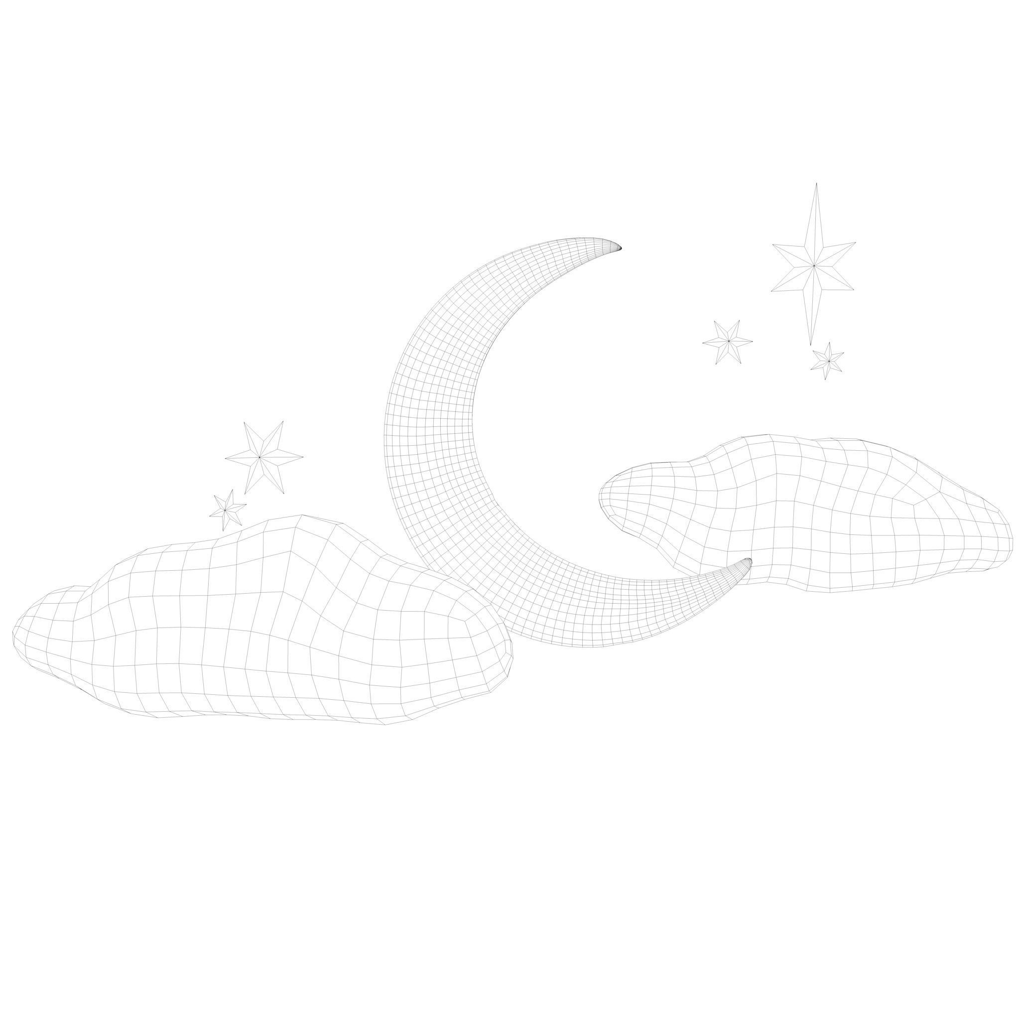 Stylized Moon 3D model | CGTrader