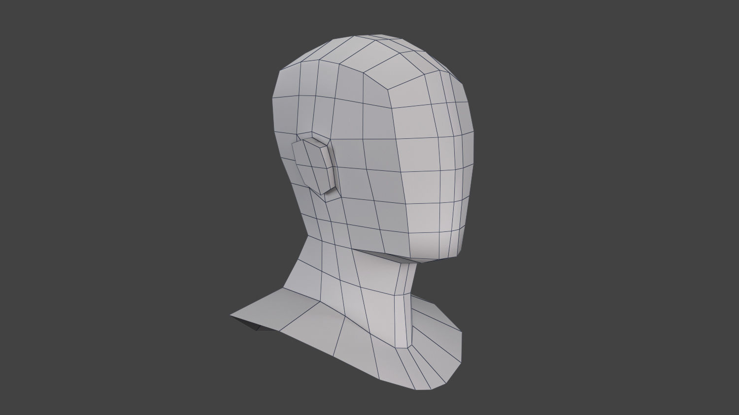 Head Base Mesh 3D model | CGTrader