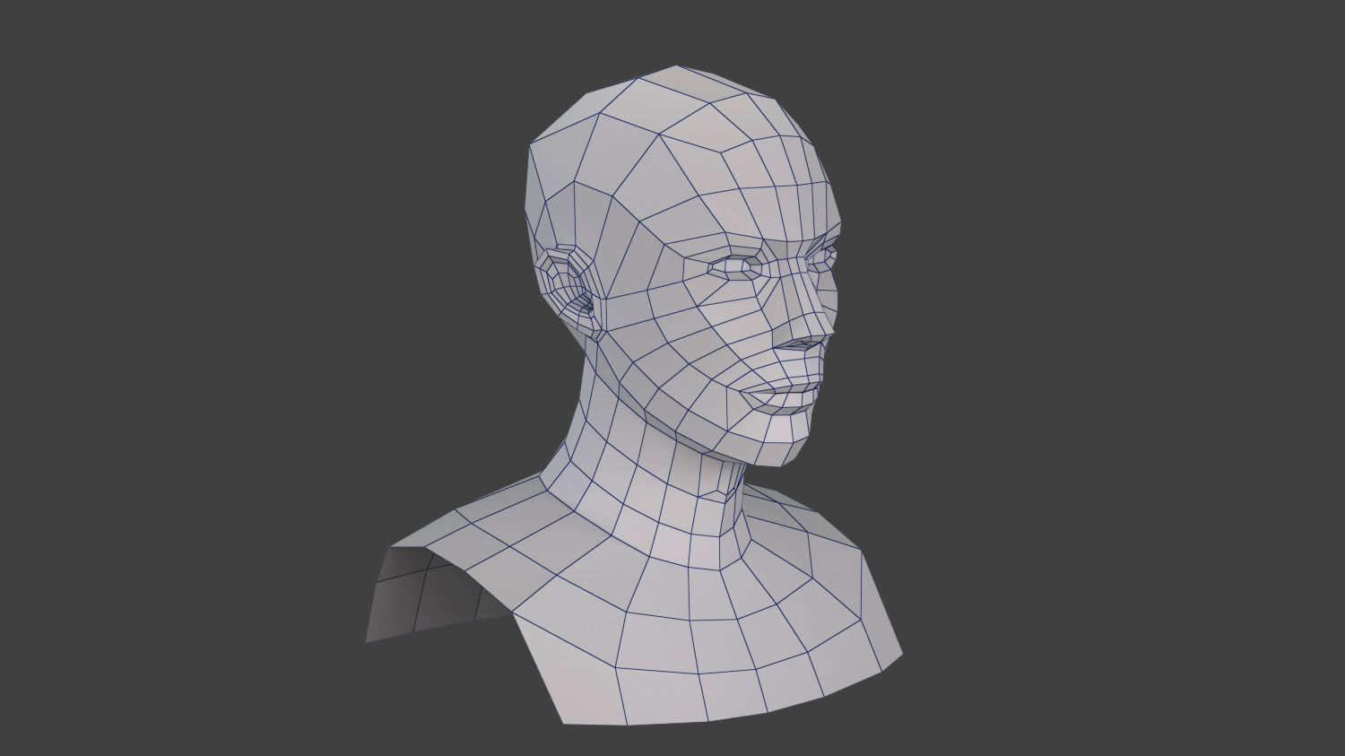 Head Base Mesh 3D model | CGTrader