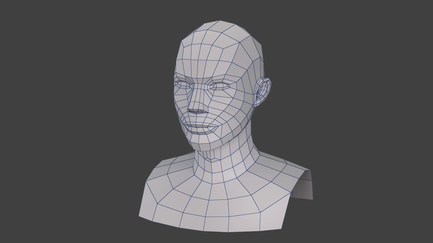 Head Base Mesh 3D model | CGTrader