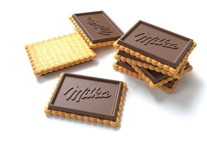 Milka Choco Biscuit 3D model | CGTrader