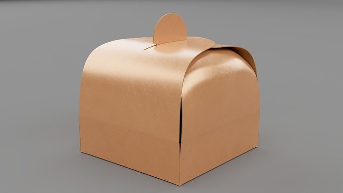 3D model Empty packages cake box VR / AR / low-poly | CGTrader