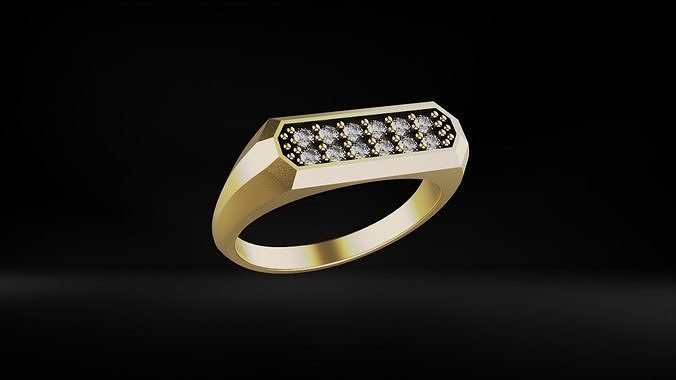 David yurman style man ring 3d Model 3D model 3D printable | CGTrader