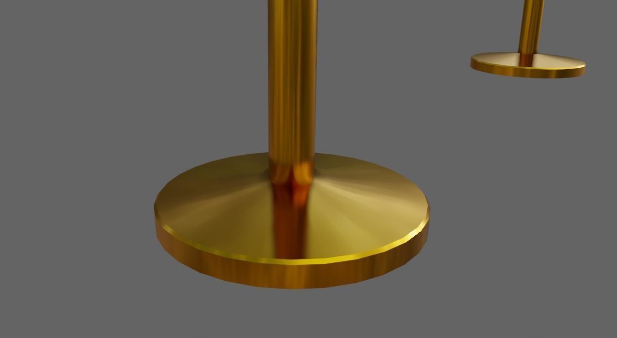 3D model Queue Separator Pedestal - Organizador de Fila VR / AR / low ...