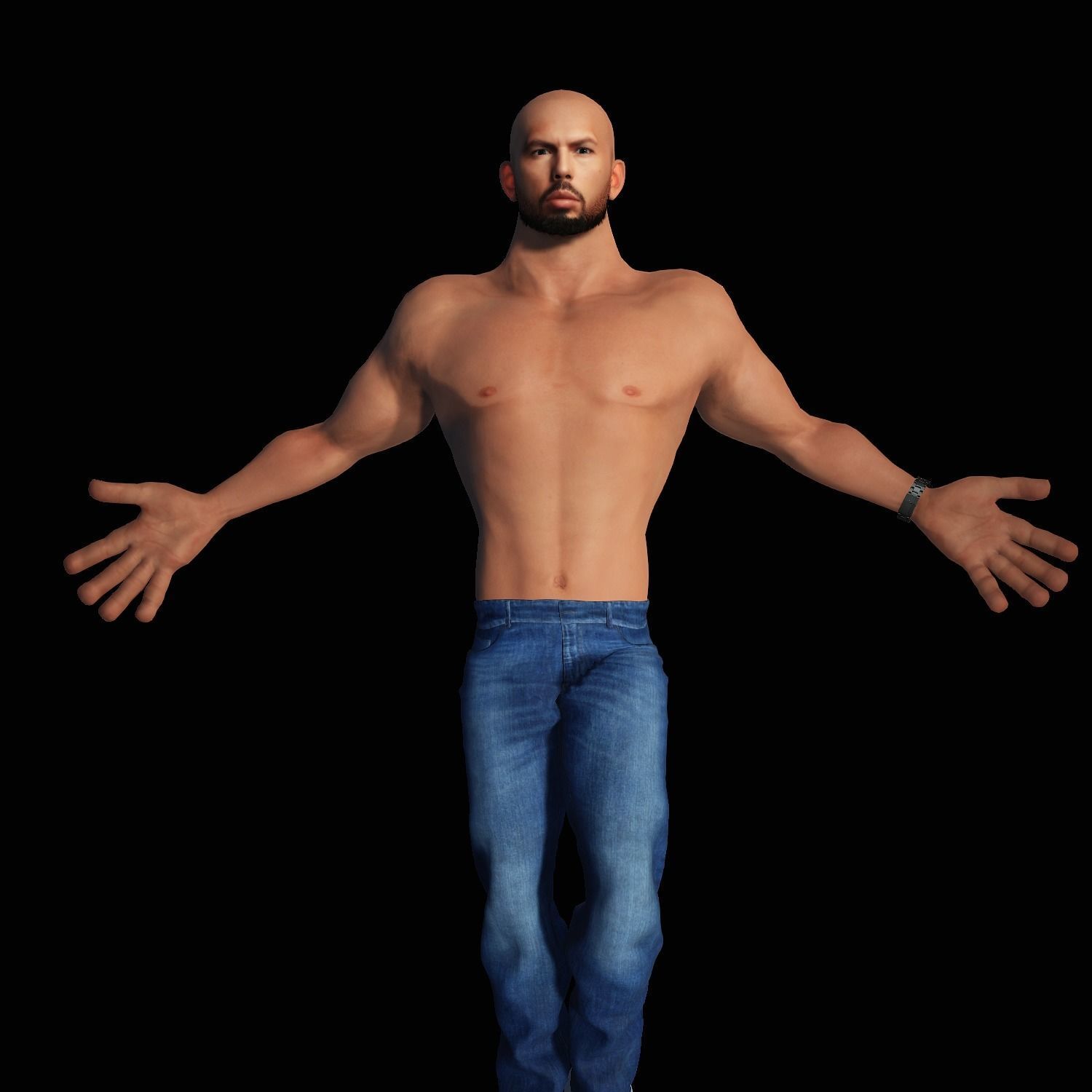 3D model Andrew Tate 3D Character Ready For Animation VR / AR / low ...