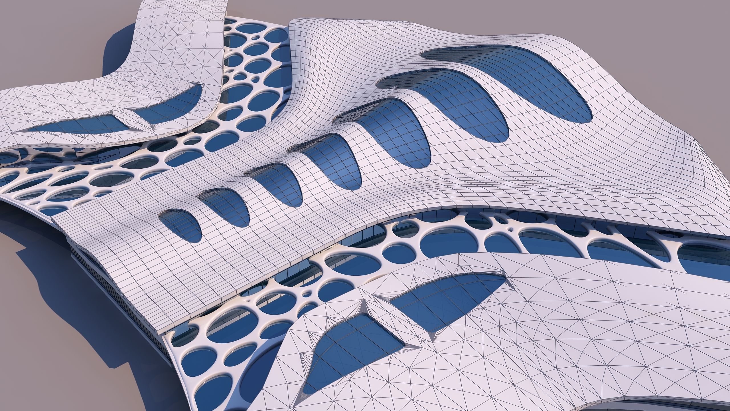 0108 - Organic Building 3D model | CGTrader