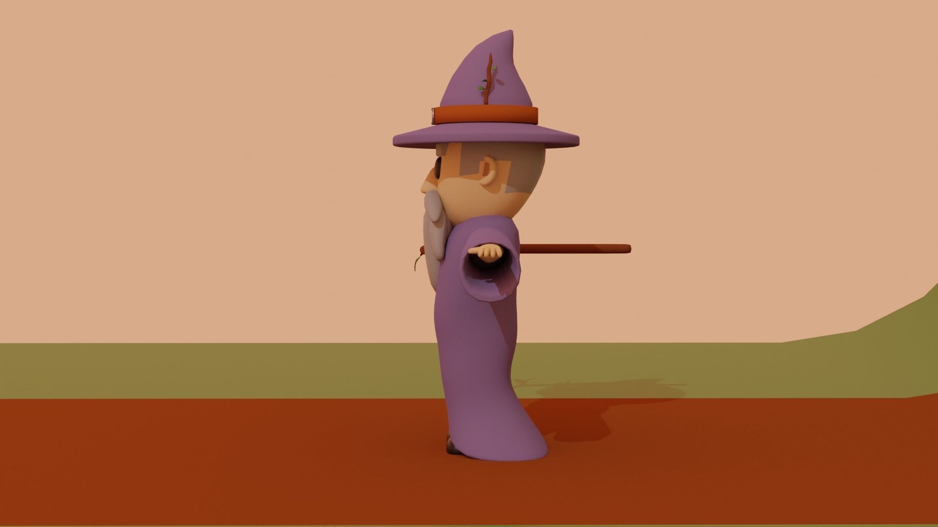 3D model Wizard stylized VR / AR / low-poly | CGTrader