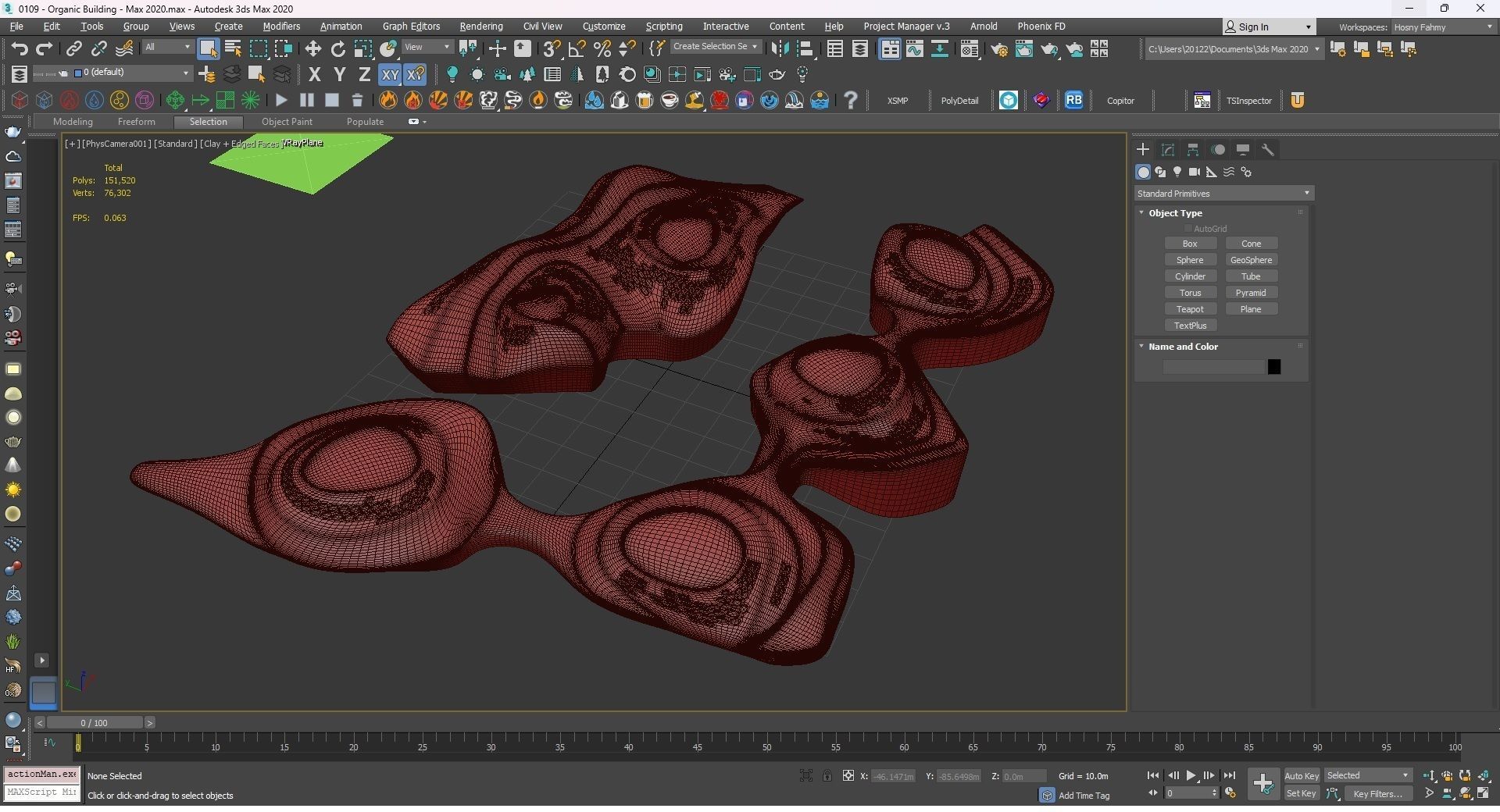 0109 - Organic Building 3D model | CGTrader