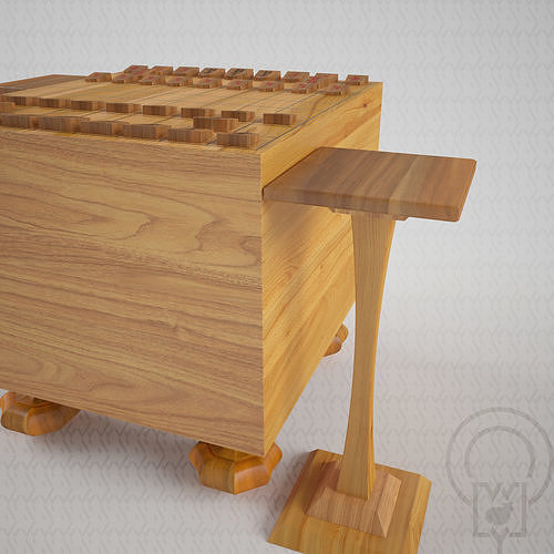 Chess Japanese Shogi - 1 engraved - traditional 3D model | CGTrader