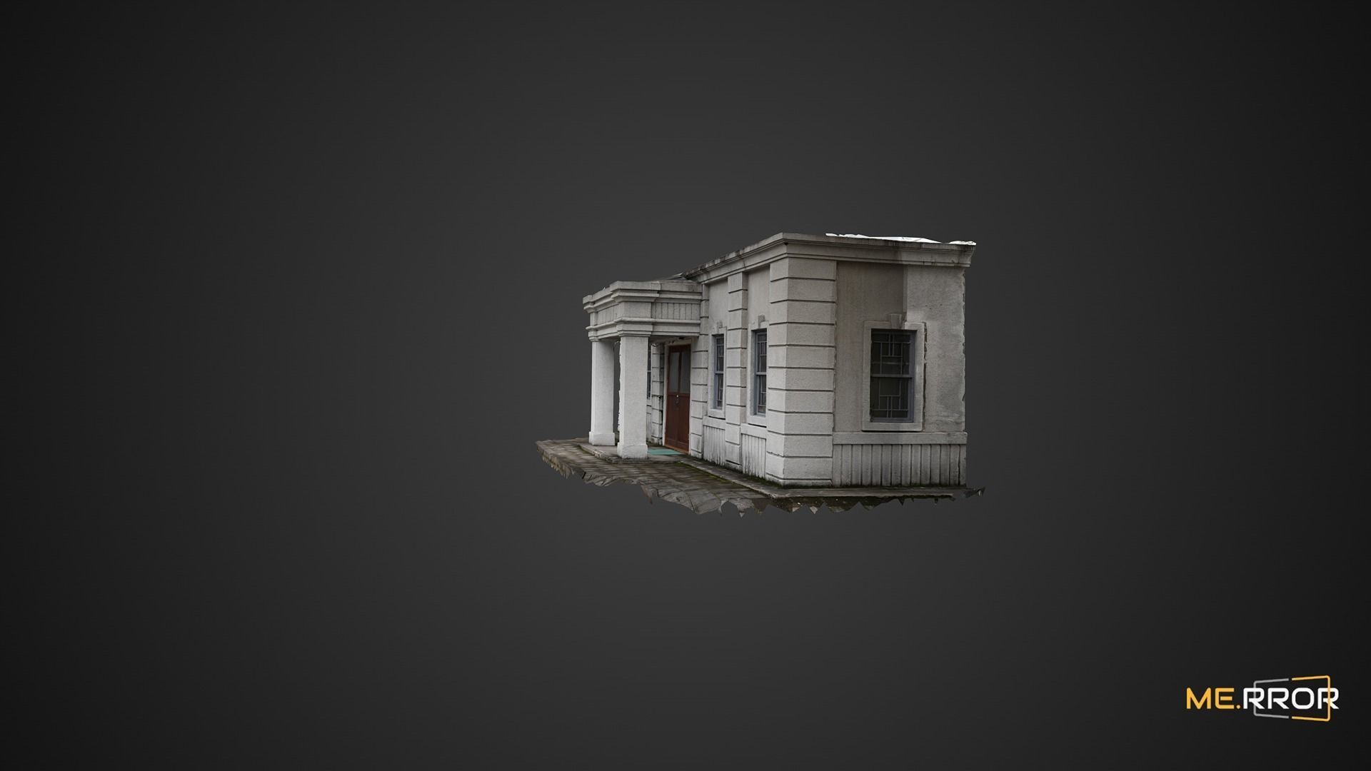 Grey Wall Building 3D model | CGTrader