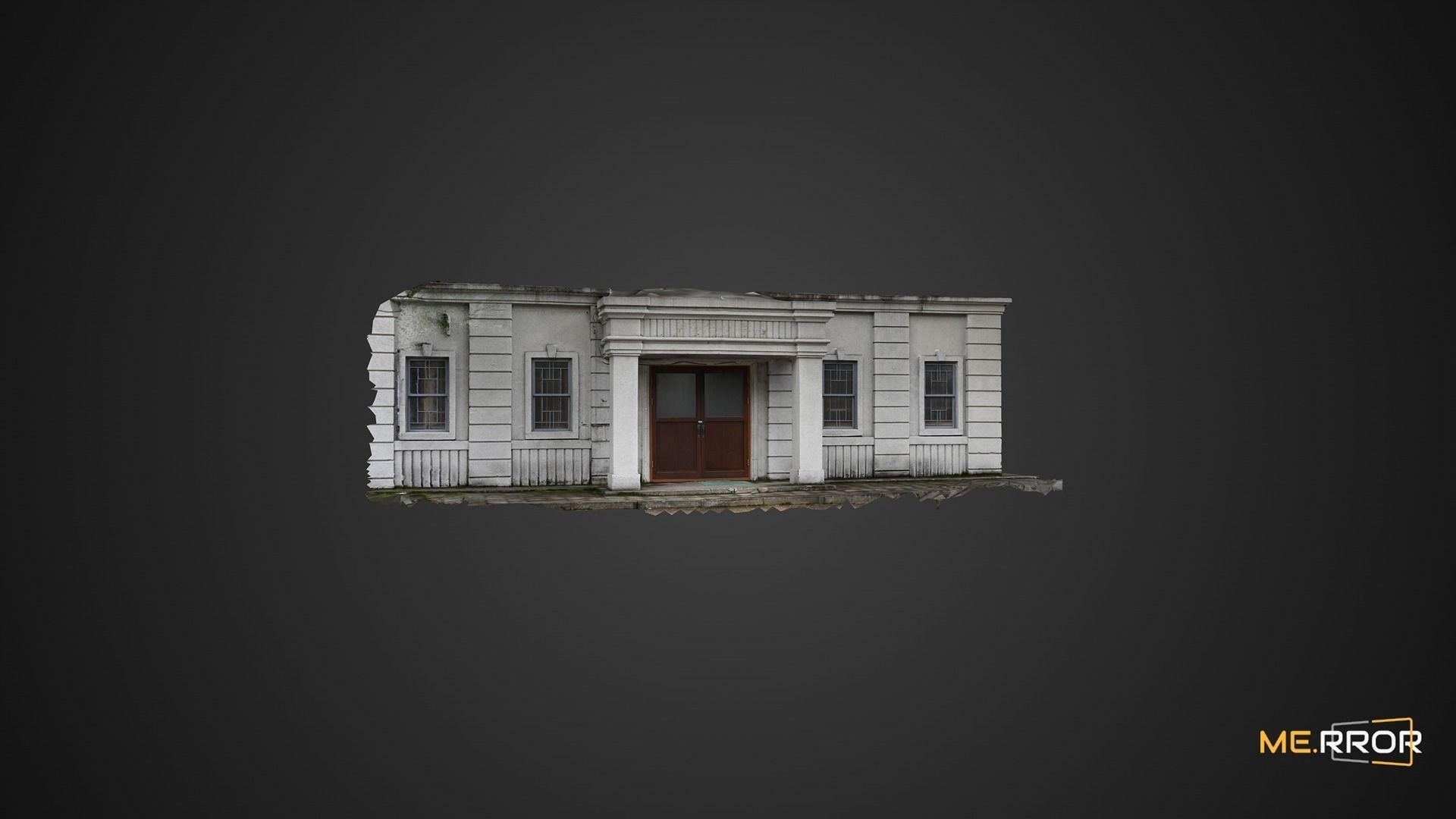 Grey Wall Building 3D model | CGTrader