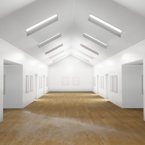 ART GALLERY 2 Museum Interior 3D 3D model | CGTrader