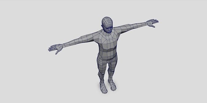 Low polygon man 3d model 3D model | CGTrader