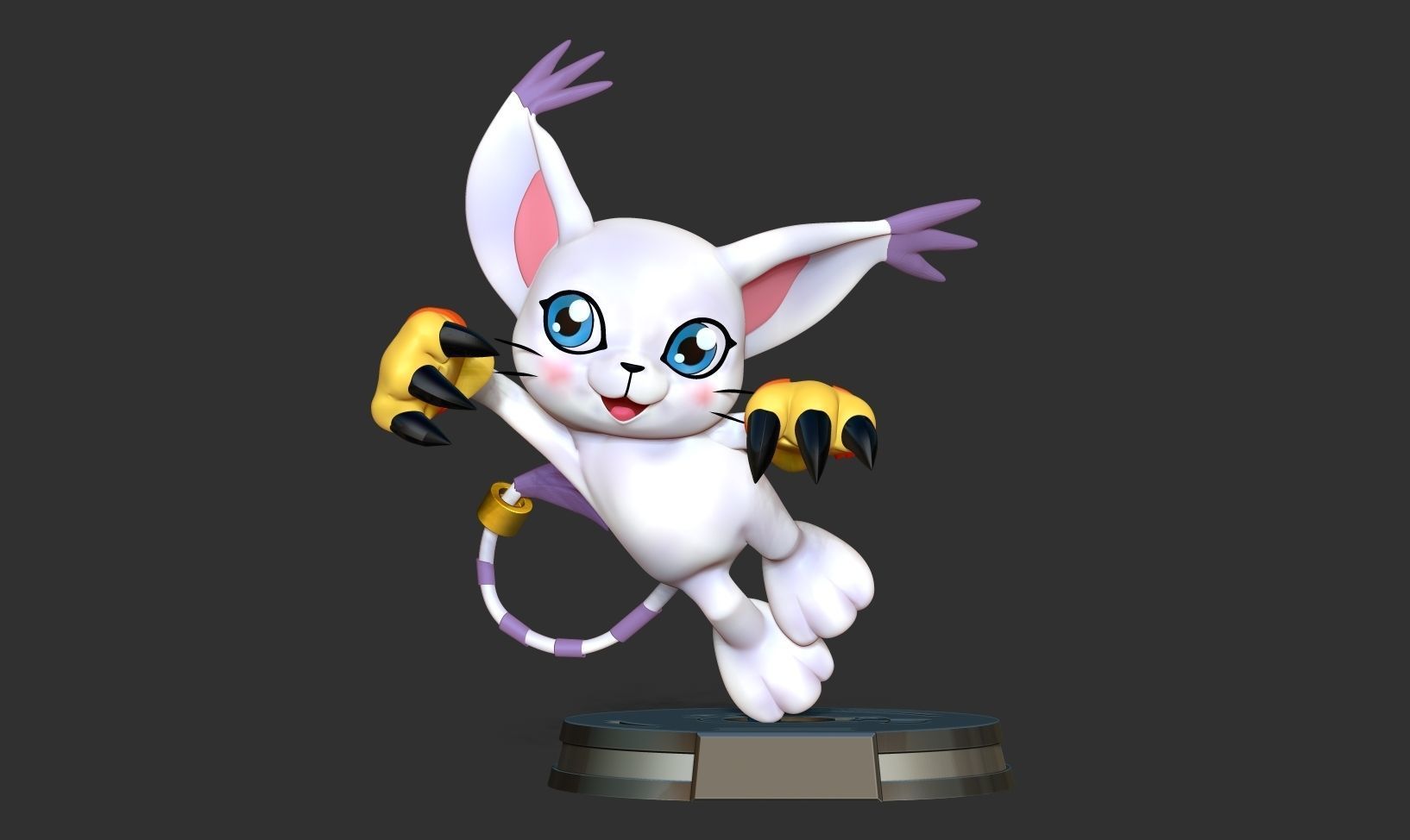 Tailmon - Digimon Adventure 3D model 3D printable | CGTrader