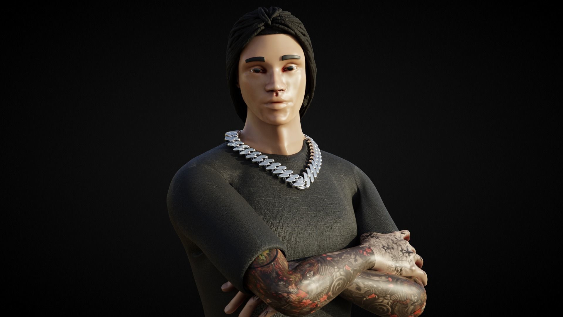 3D model Asian Male - Stylized VR / AR / low-poly | CGTrader