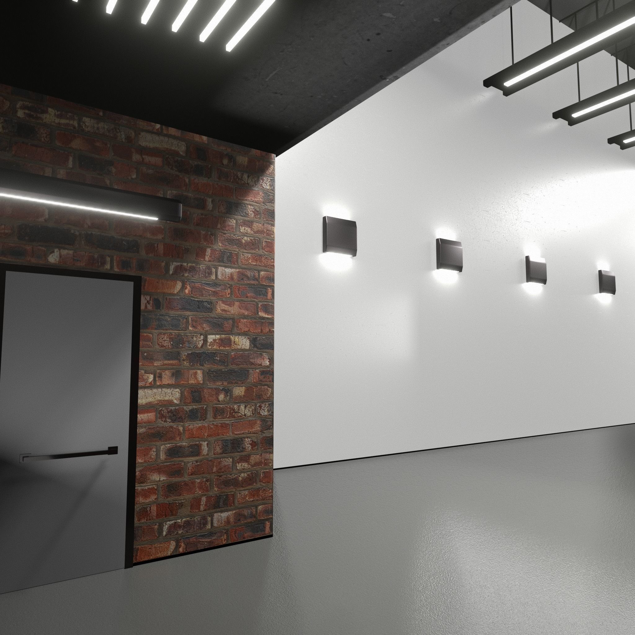 WAREHOUSE car studio interior 3D 3D model | CGTrader