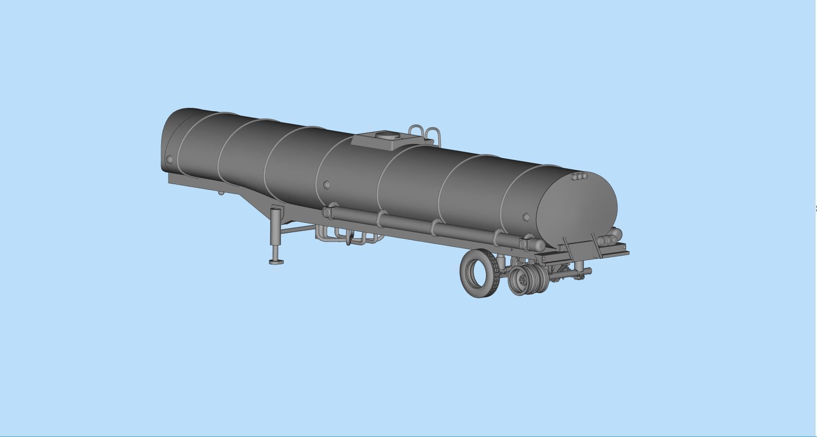 Printable 3D model Convoy Rubber Duck fuel Tanker trailer 3D model 3D ...