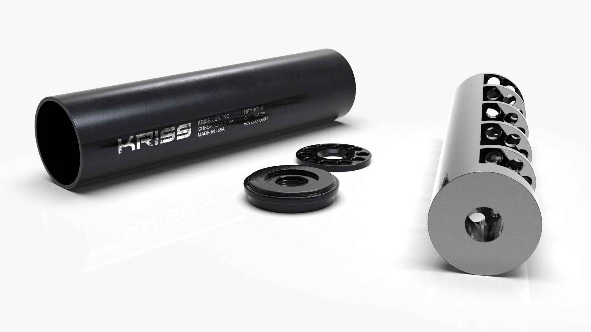 KRISS 4GSK Suppressor 3D model | CGTrader