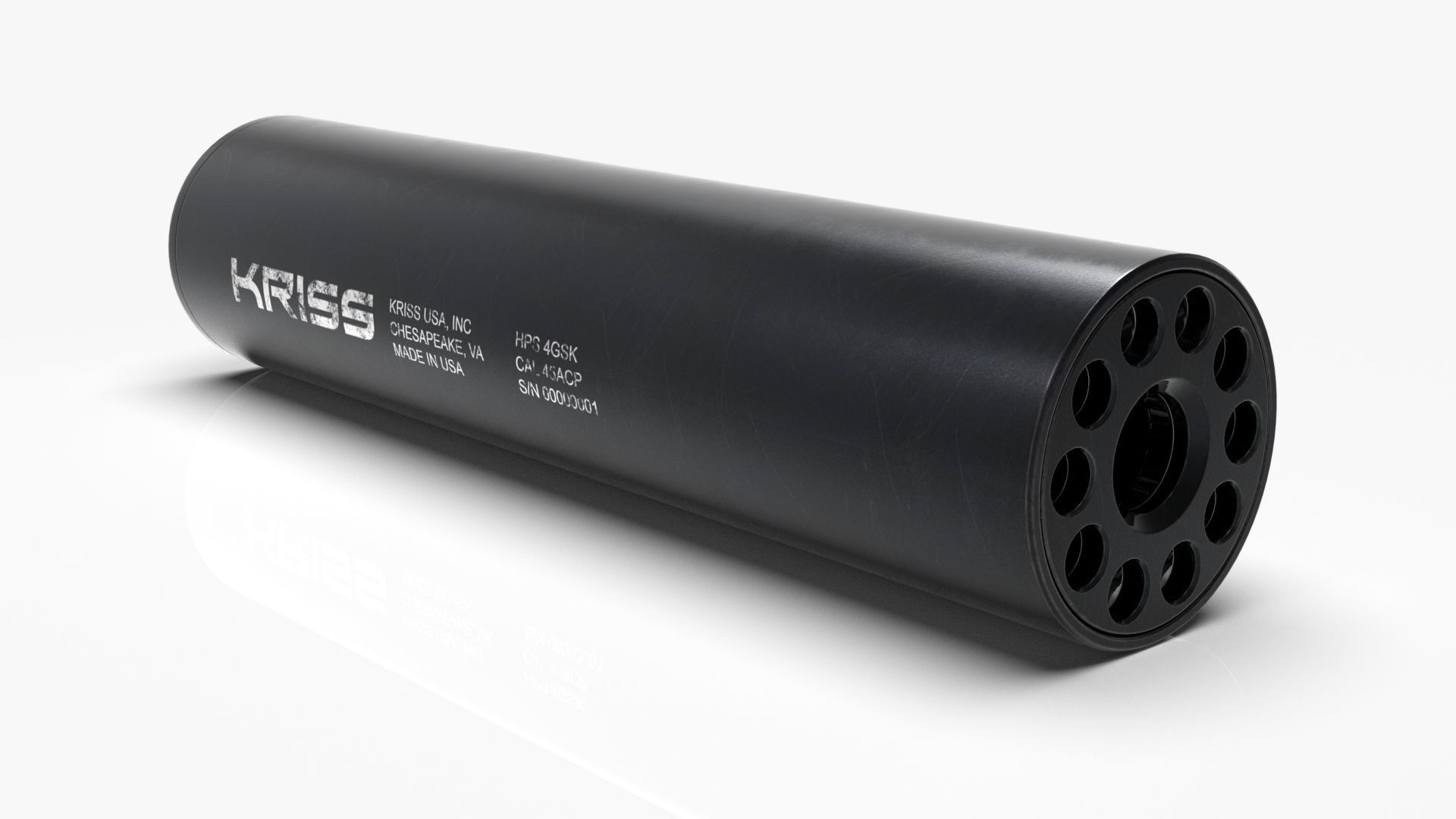 KRISS 4GSK Suppressor 3D model | CGTrader