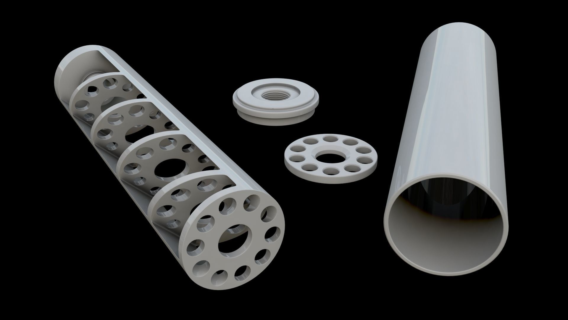 KRISS 4GSK Suppressor 3D model | CGTrader