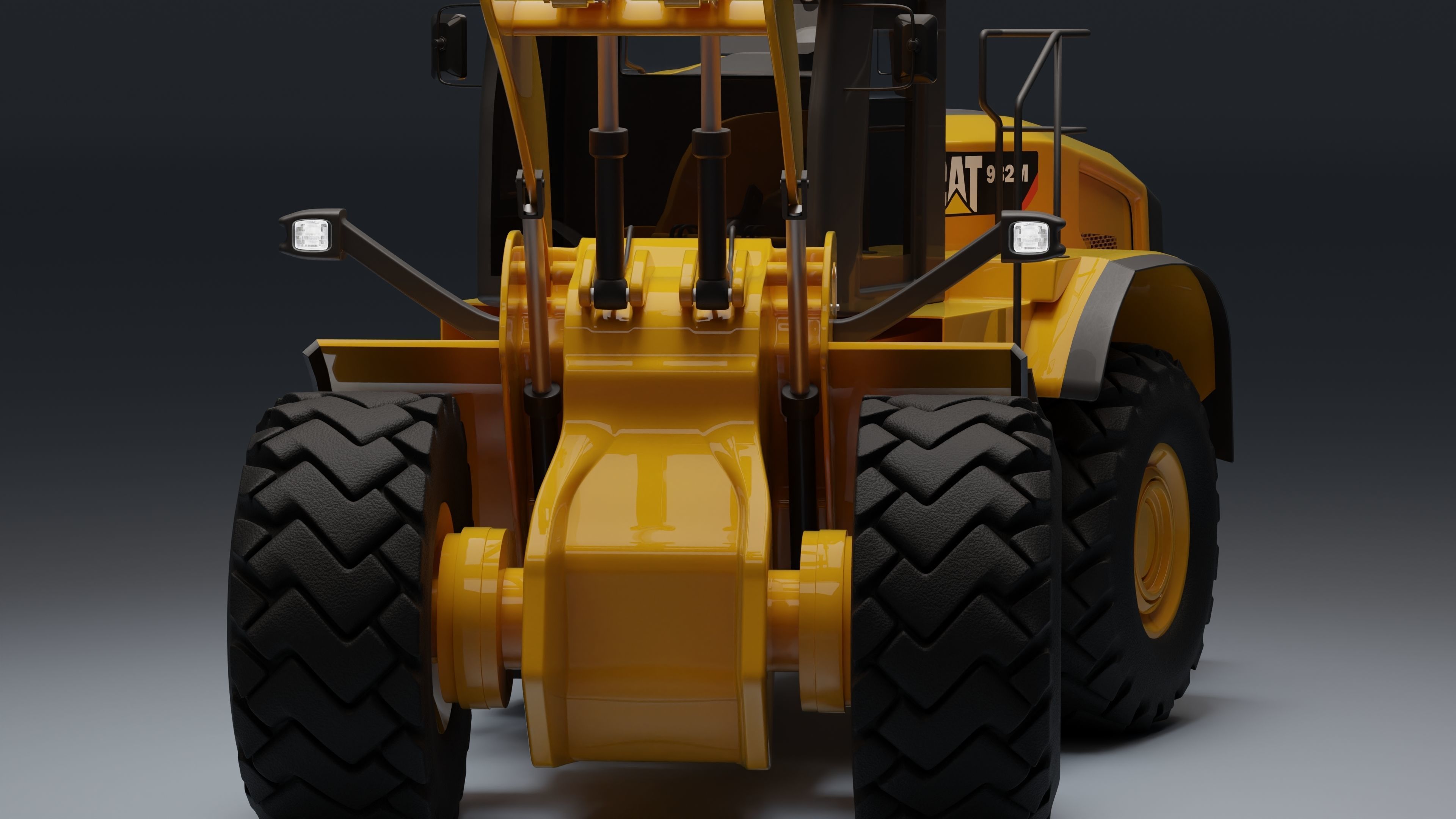 Wheel loader free 3D model | CGTrader