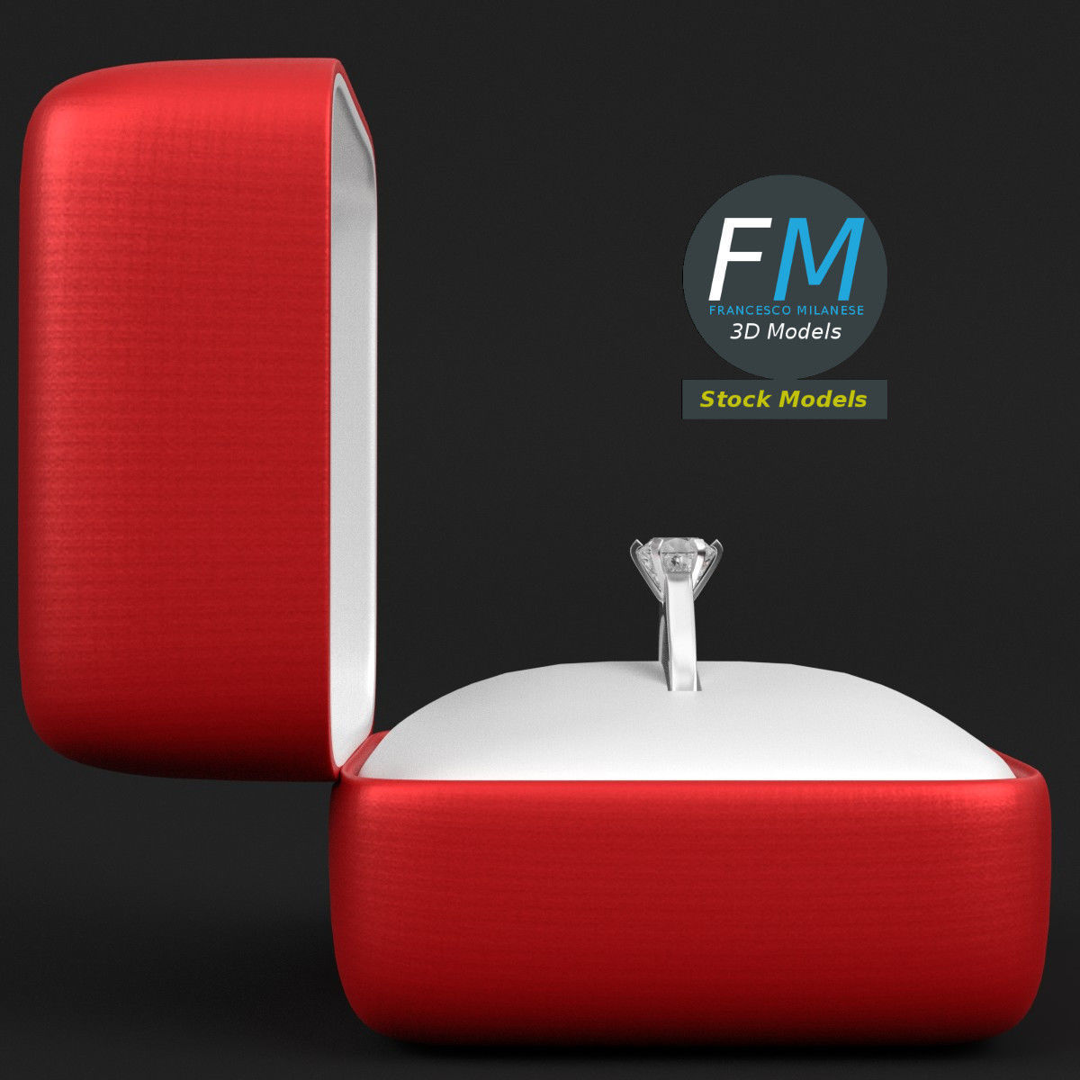 Ring box 1 3D model | CGTrader