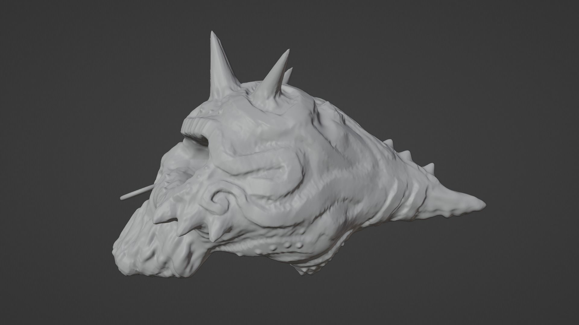 3D Sculpt Golden Demon Skull 3D model | CGTrader