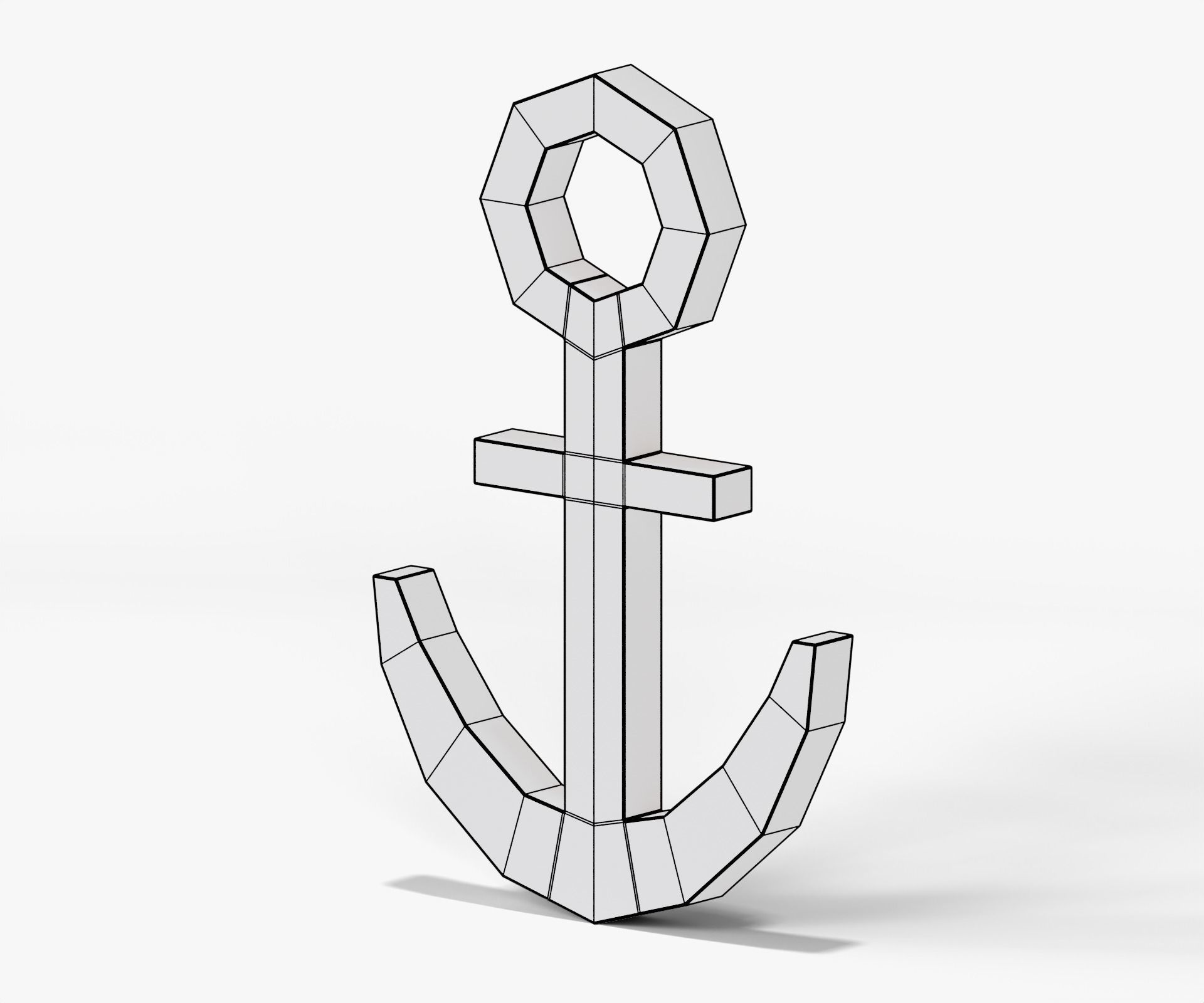 3D model Ships anchor VR / AR / low-poly | CGTrader