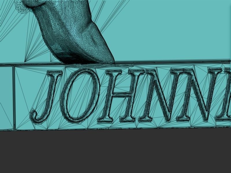 Johnnie Walker Portrait 3D model 3D printable | CGTrader