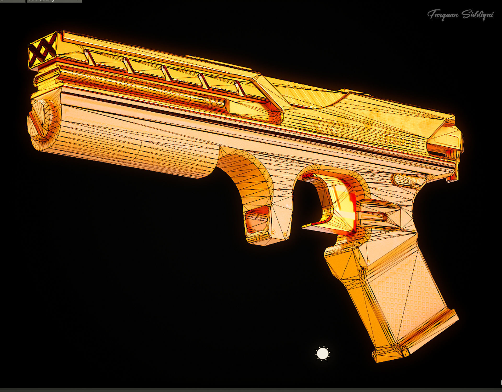 3D model Sci-fi Laser Gun PBR VR / AR / low-poly | CGTrader