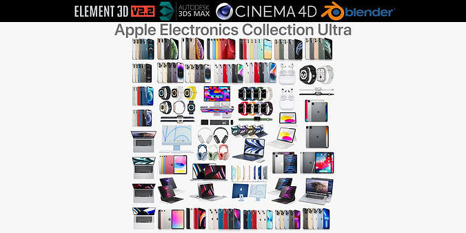 Apple Electronics Collection Ultra 3D model | CGTrader