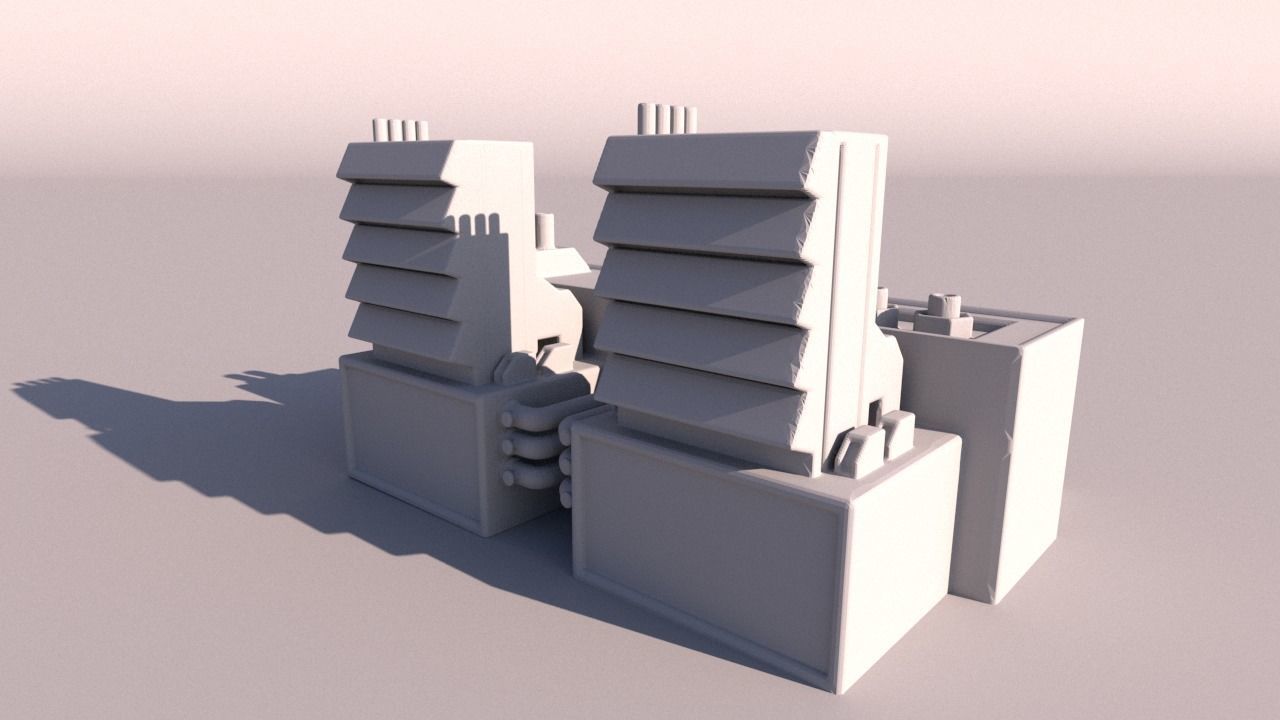 Power Plant for 3D print 3D model 3D printable | CGTrader