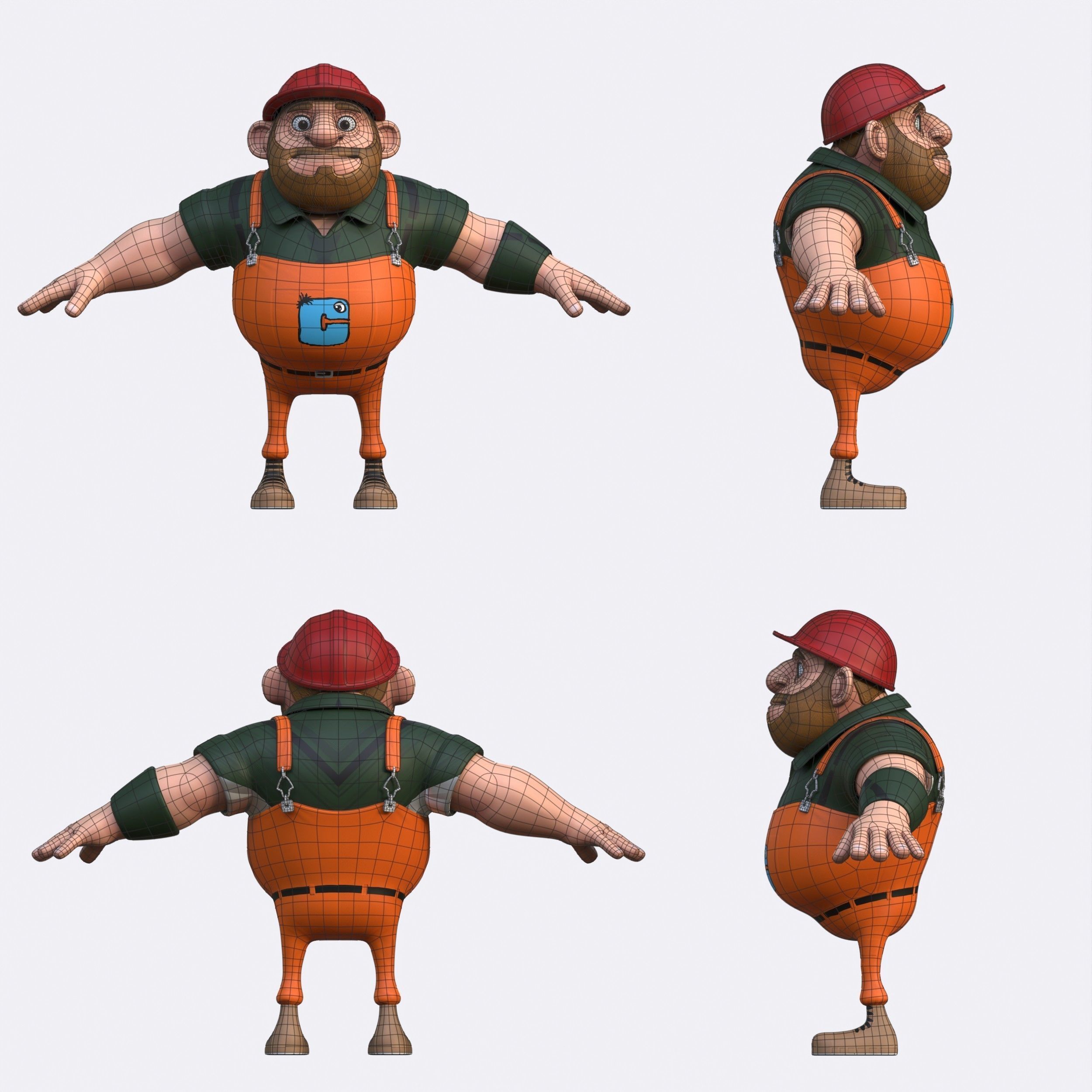 3D model 7 Cute Cartoon Characters Expertly Crafted 3D Models ...