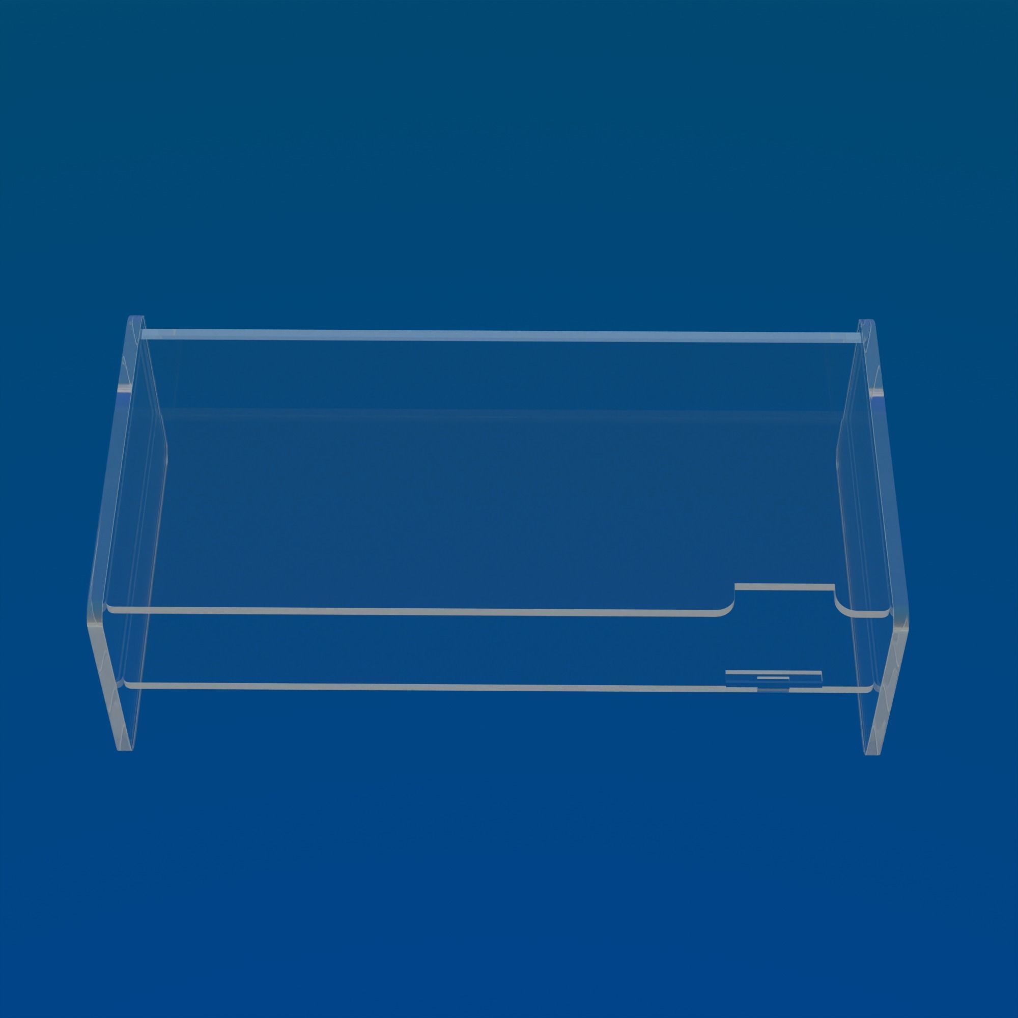 3D model Clear Acrylic Computer Monitor Stand Holder VR / AR / low-poly ...