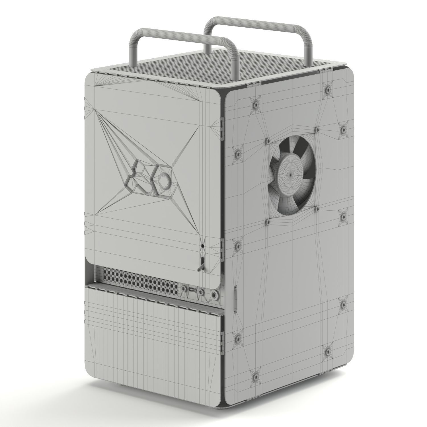 Simple mini-ITX pc case Computer-1 3D model | CGTrader