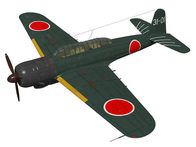 Nakajima B6N1 Tenzan Type11 3D model | CGTrader
