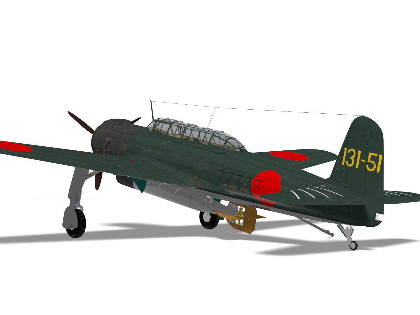 Nakajima B6N2 Tenzan Type12 Kou 3D model | CGTrader