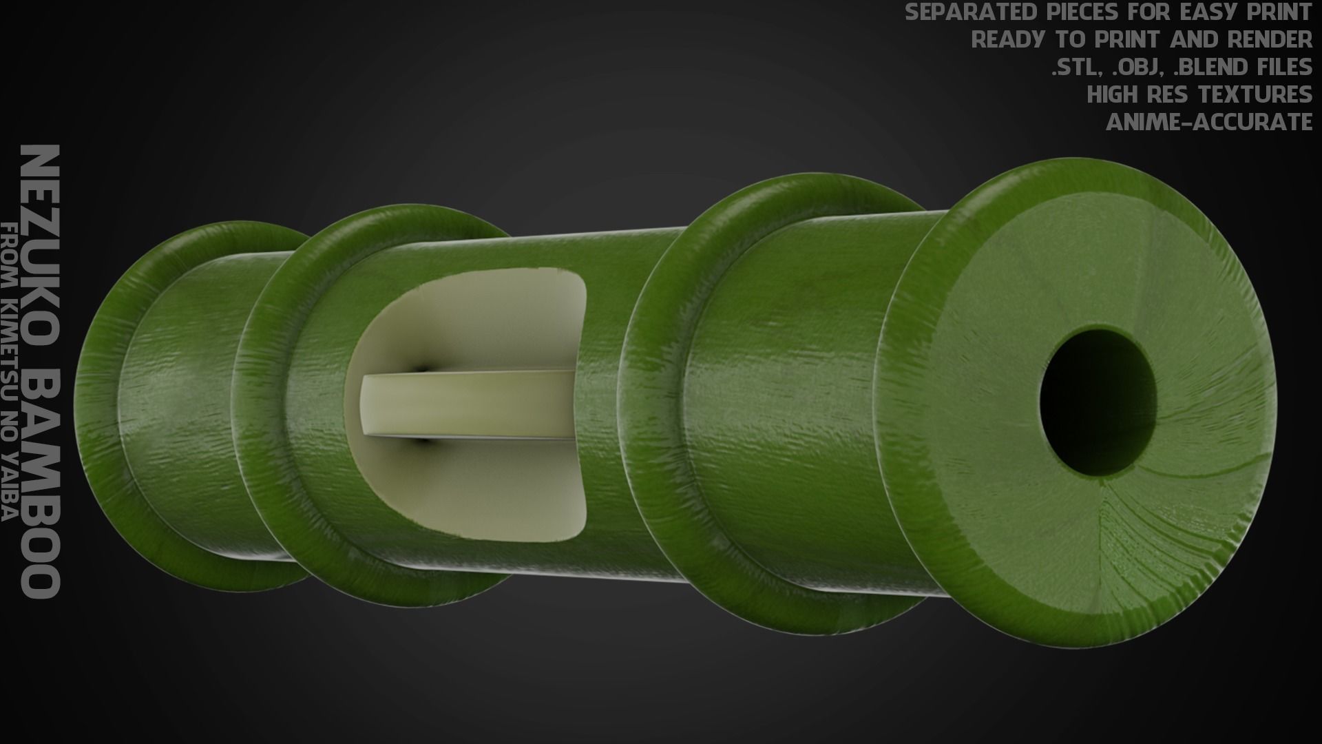 Kimetsu no Yaiba Nezuko Bamboo for Cosplay 3D model 3D printable | CGTrader