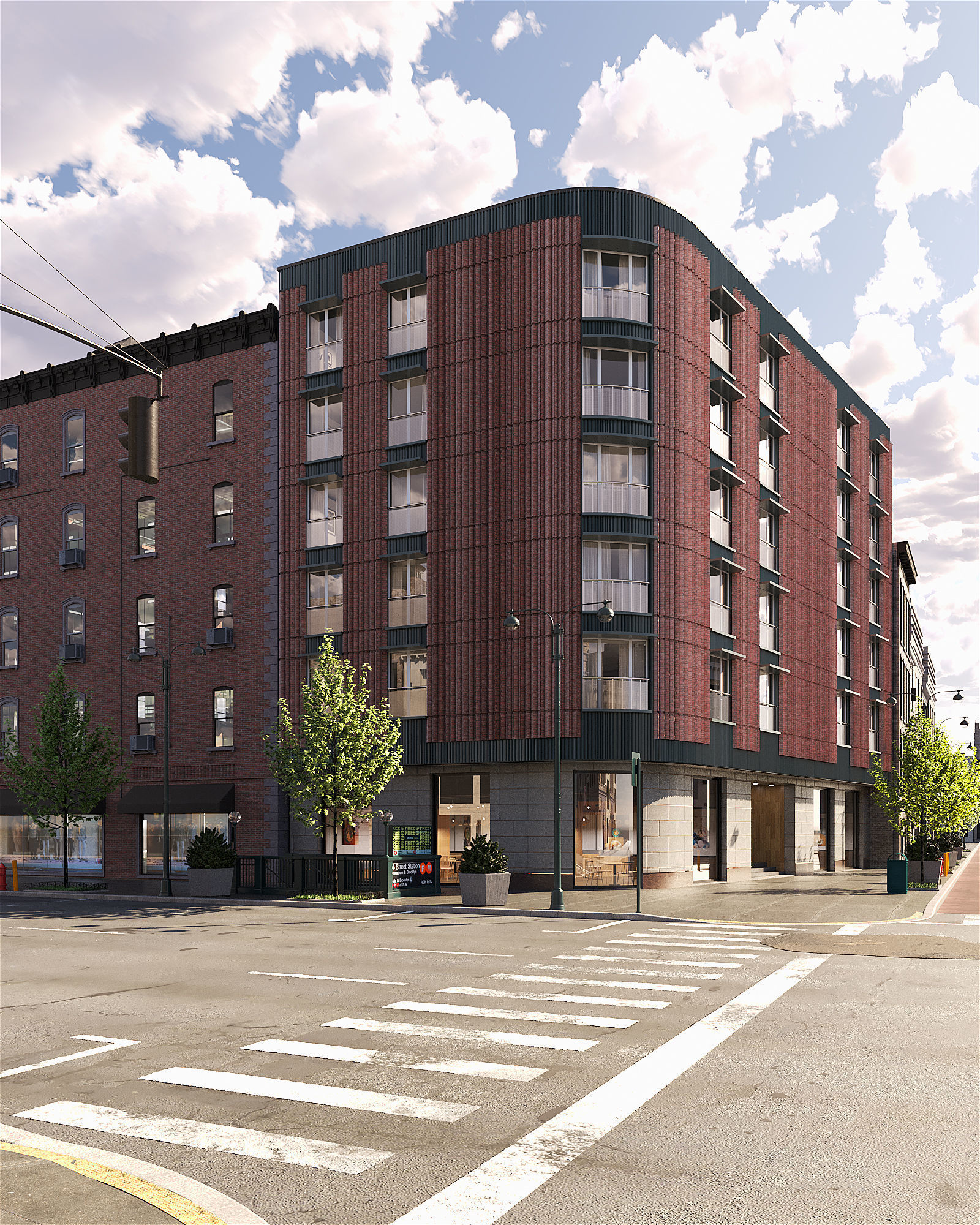 Office Building Exterior Scene 3D model 3D model | CGTrader