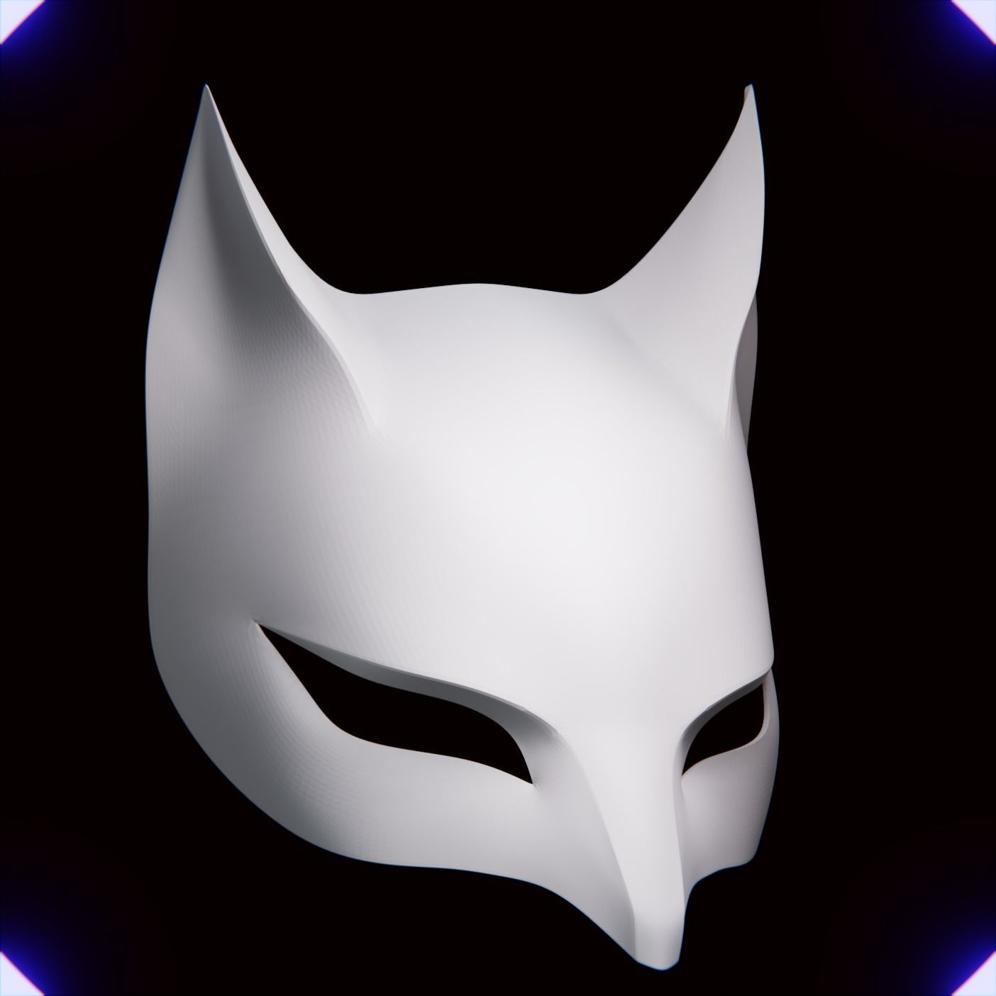 KITSUNE FOX MASK MASCARA DE ZORRO KITSUNE 3D model 3D printable | CGTrader
