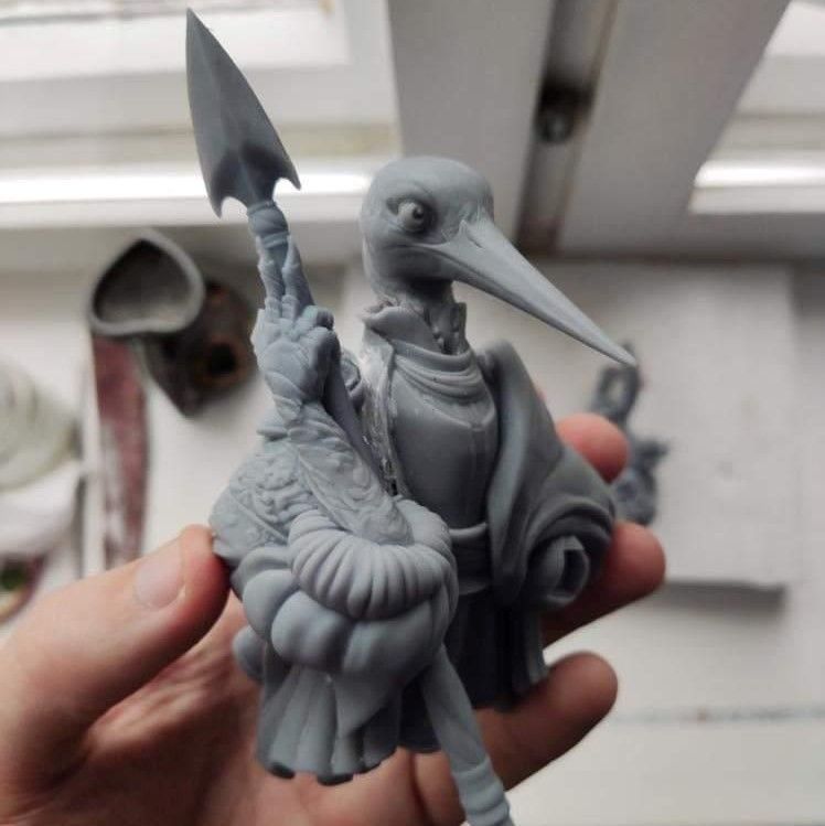 Stork Guardian For help Ukraine stl files for 3D Printing 138mm 3D ...