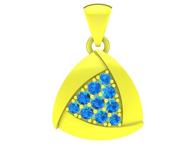 korean diamond women pendant 4741 3D model 3D printable | CGTrader