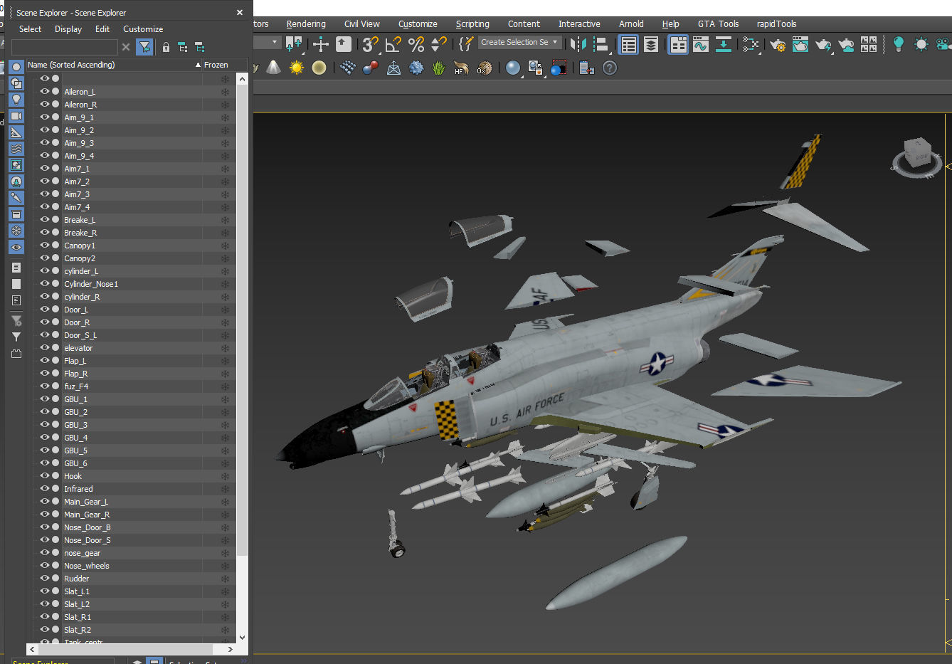 F-4 Phantom II 3D model | CGTrader