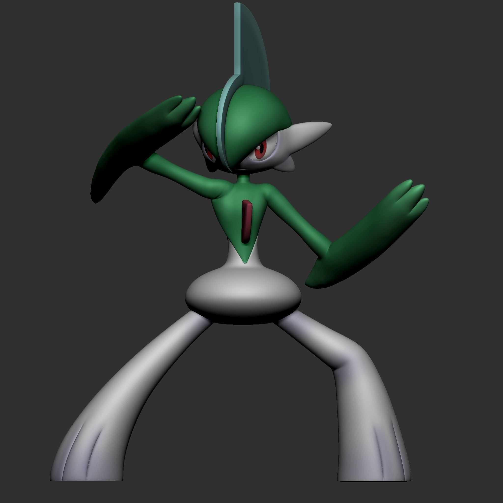 GALLADE POKEMON 3D model 3D printable | CGTrader