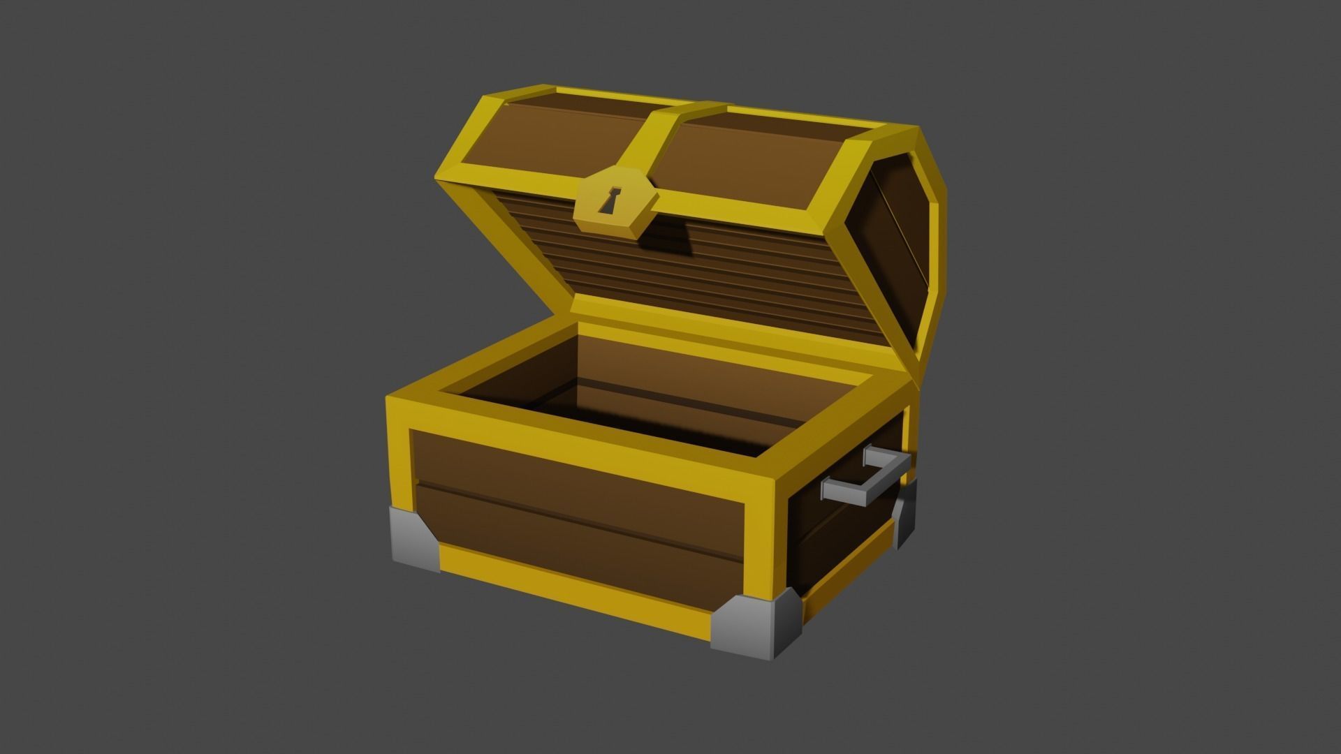 3D model Low Poly Treasure Chest VR / AR / low-poly | CGTrader