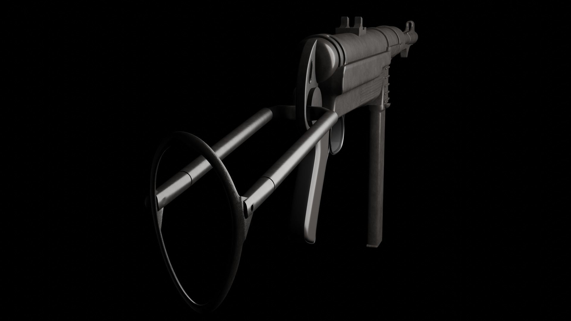 3D model MP 40 submachine gun VR / AR / low-poly | CGTrader