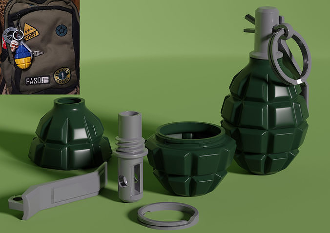 hand grenade F-1 and RGD-5 3D model | CGTrader