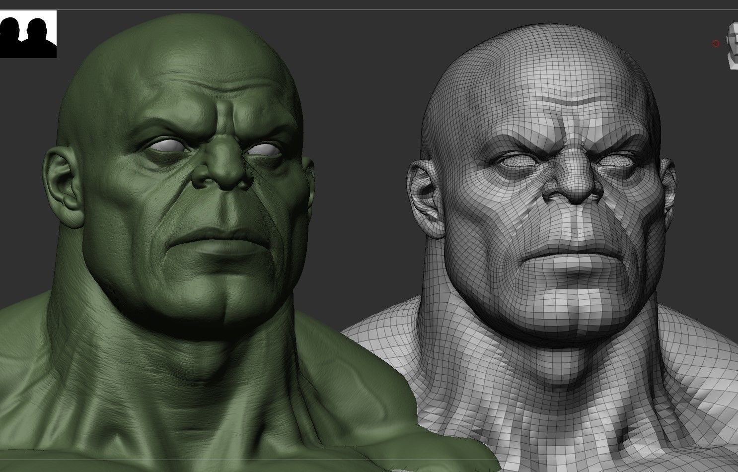 Hulk Anatomy-Basemesh 3D model | CGTrader